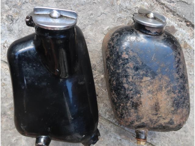 Damaged Oil tank 1950's