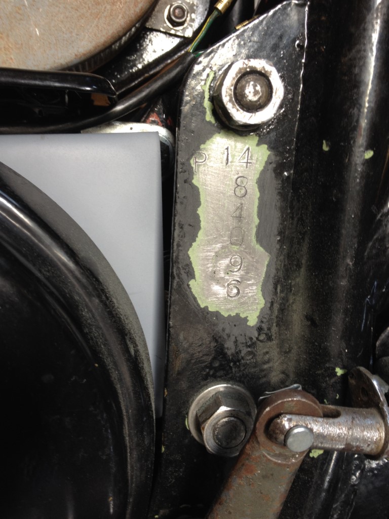 Wideline frame identification | Norton Owners Club